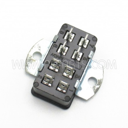 S308AB - 8 Pin Cinch Connector Socket w/Angle Brackets (Jones)