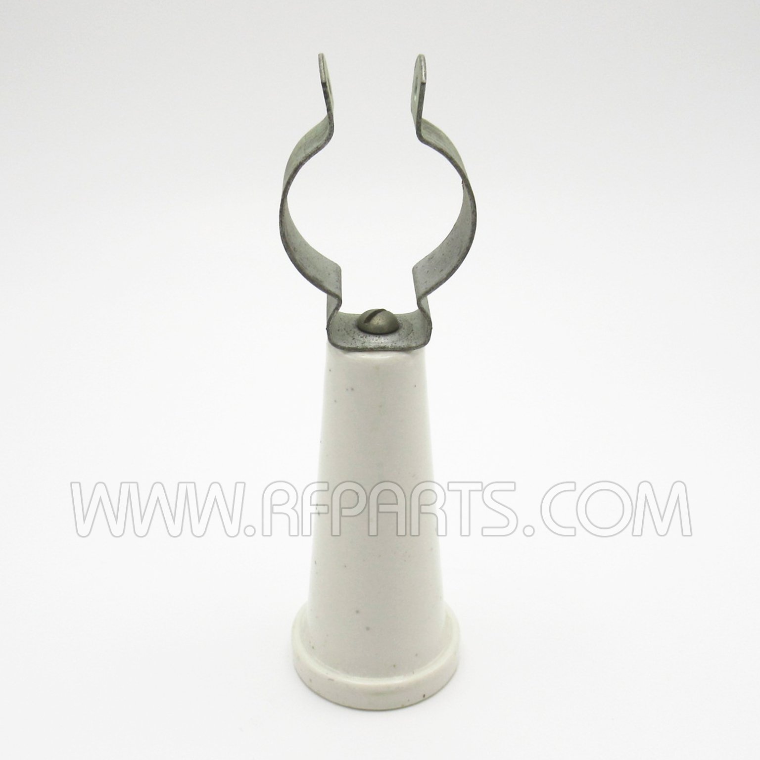 Johnson Glazed Ceramic Standoff with Minerallac #3 Clamp (Pull)