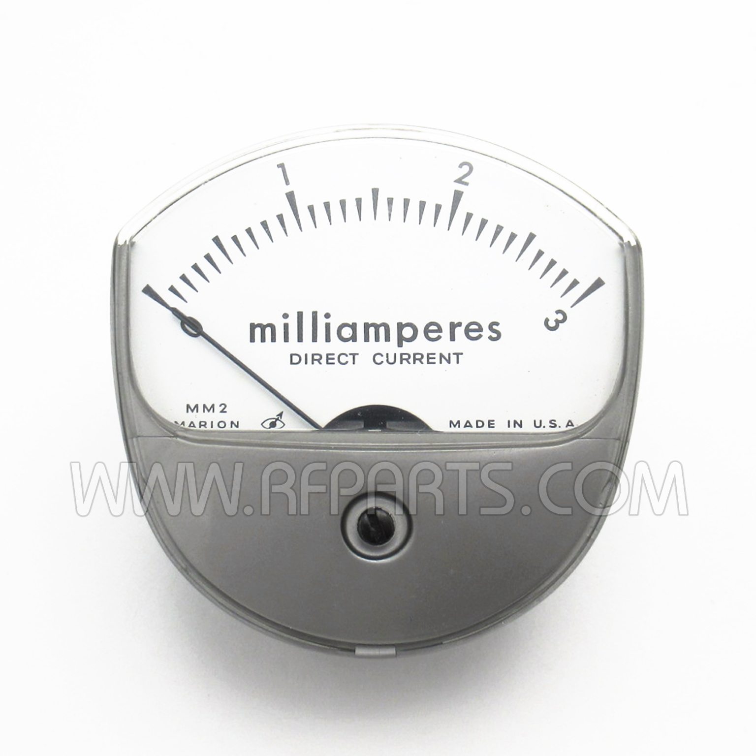 MM2 Marion Panel Meter 0-3 Milliamperes DC, Used