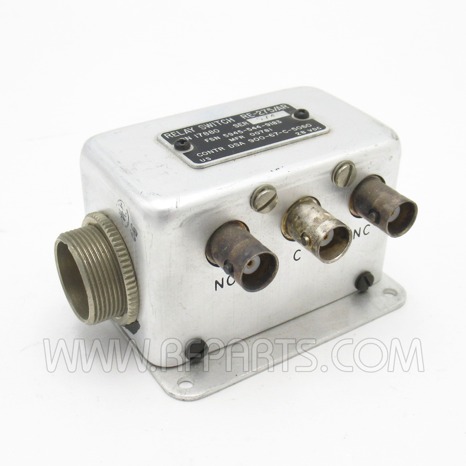 RE-275/AR ARC Relay Switch 28V DC, Used