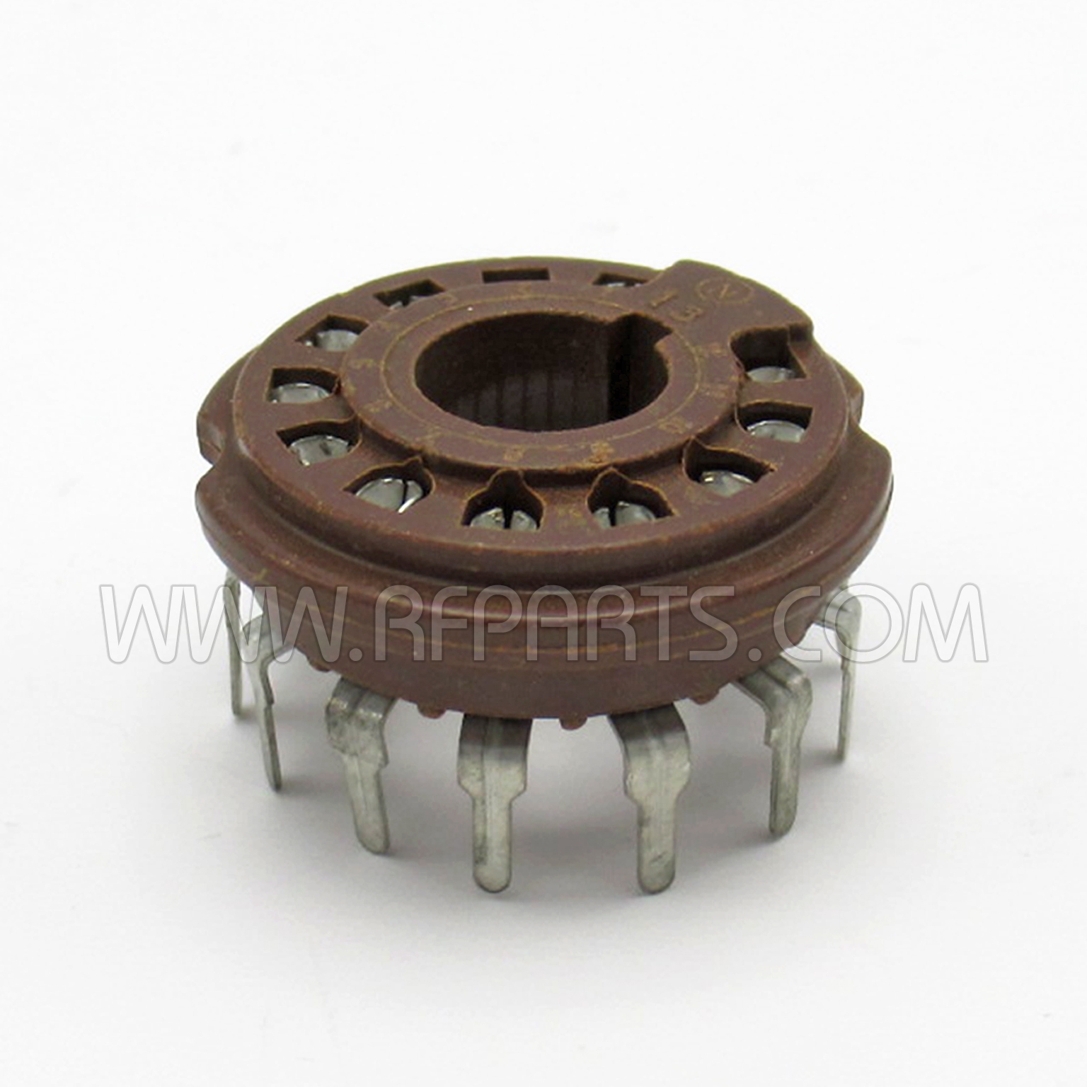 SK12, Compactron, Tube Socket, 12 Pin, PC Mount