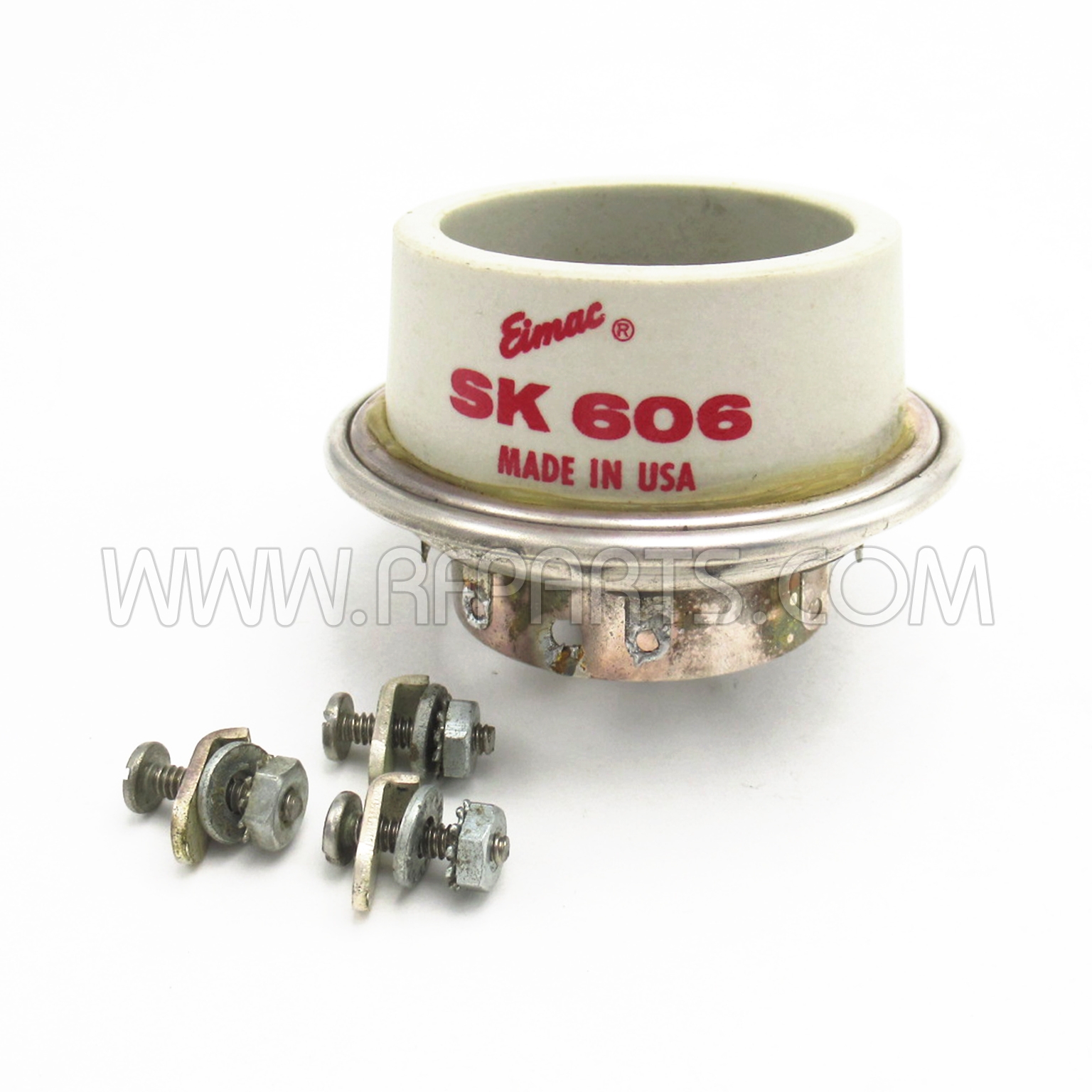 SK600A and SK606 Eimac Tube Socket and Chimney Combo, Used