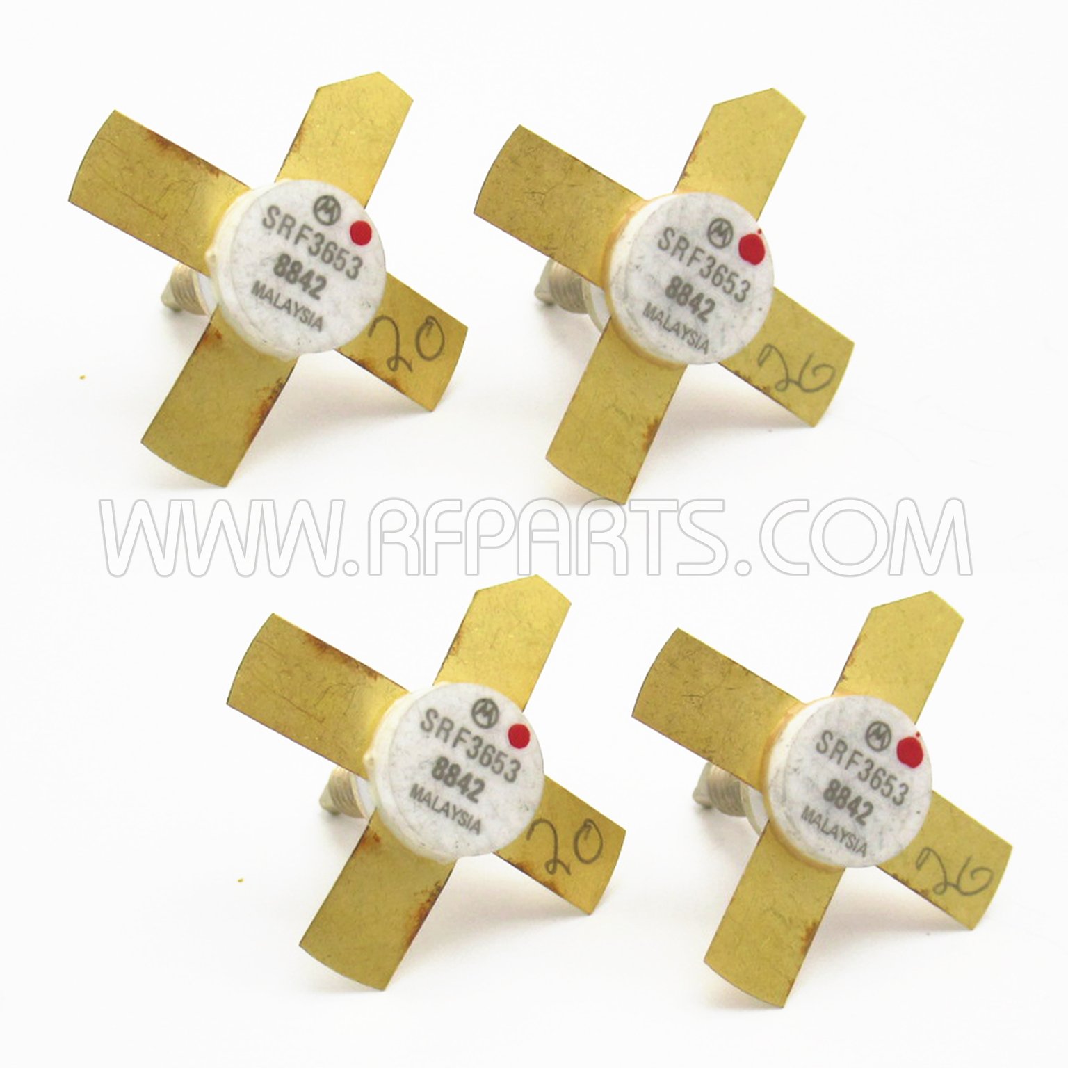 SRF3653 Motorola Transistor 28 volt Matched Quad (4) (NOS) - SRF - MRF ...