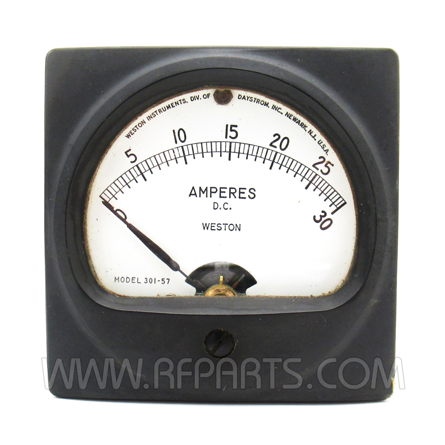 Model 301-57 Weston DC 0-30 Amperes Panel Meter, Used